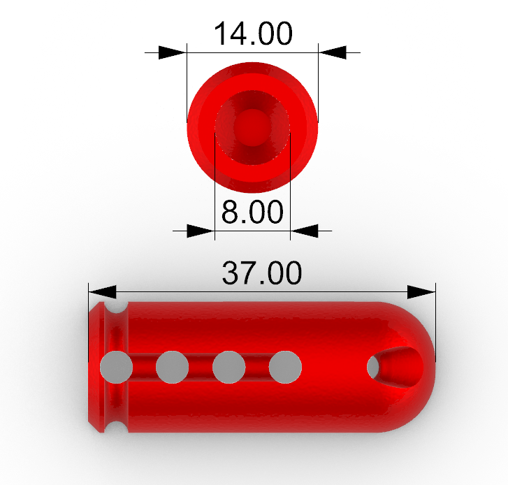 Bullet Terminal Ends – 8mm Shockcord Finishers for Performance Rigging ...